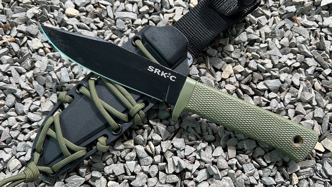 COLD STEEL SRK-C ODG / มีดยังชีพฉุกเฉินเหล็กสปริงตัว SK5 High Carbon ...