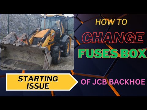 How To Change Fuses Box || Starting Issue || JCB Backhoe - YouTube