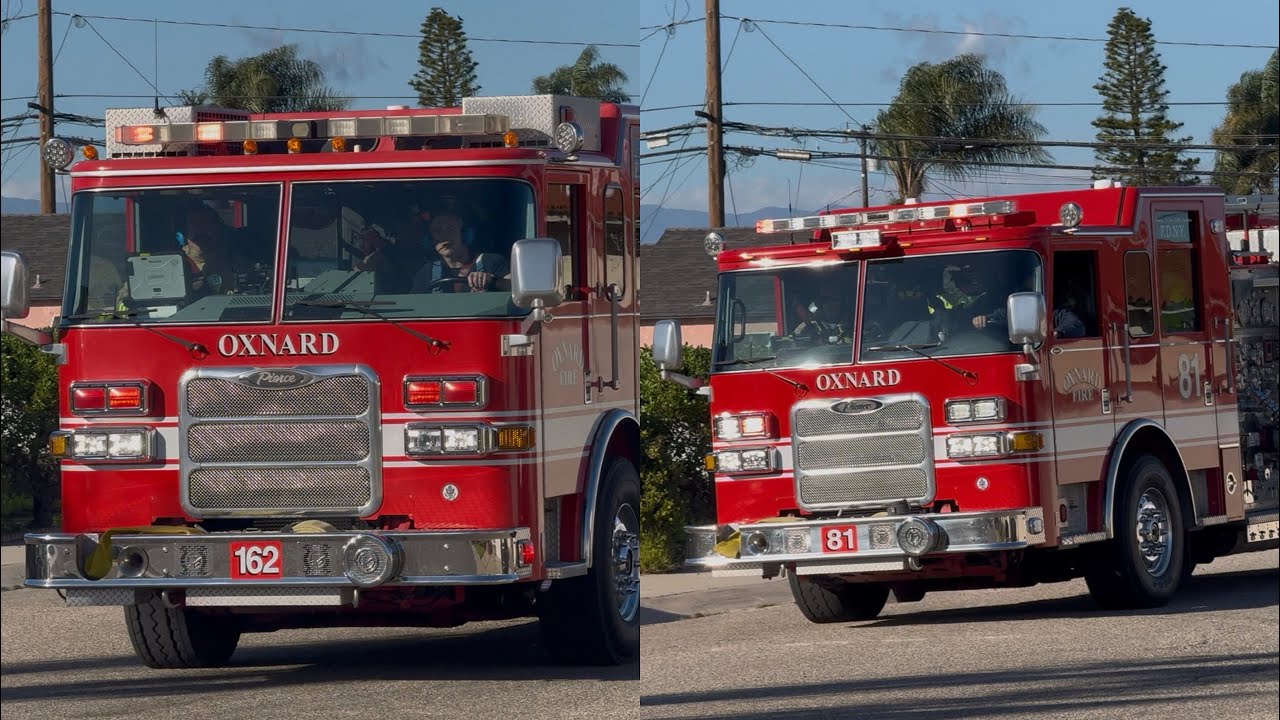 *STRUCTURE FIRE* Oxnard Fire Department Engine 162 & Engine 81 ...