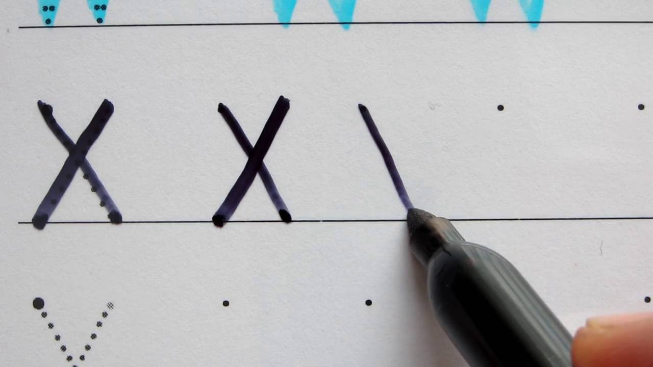 24. Write the English Alphabet - X - repeated - YouTube