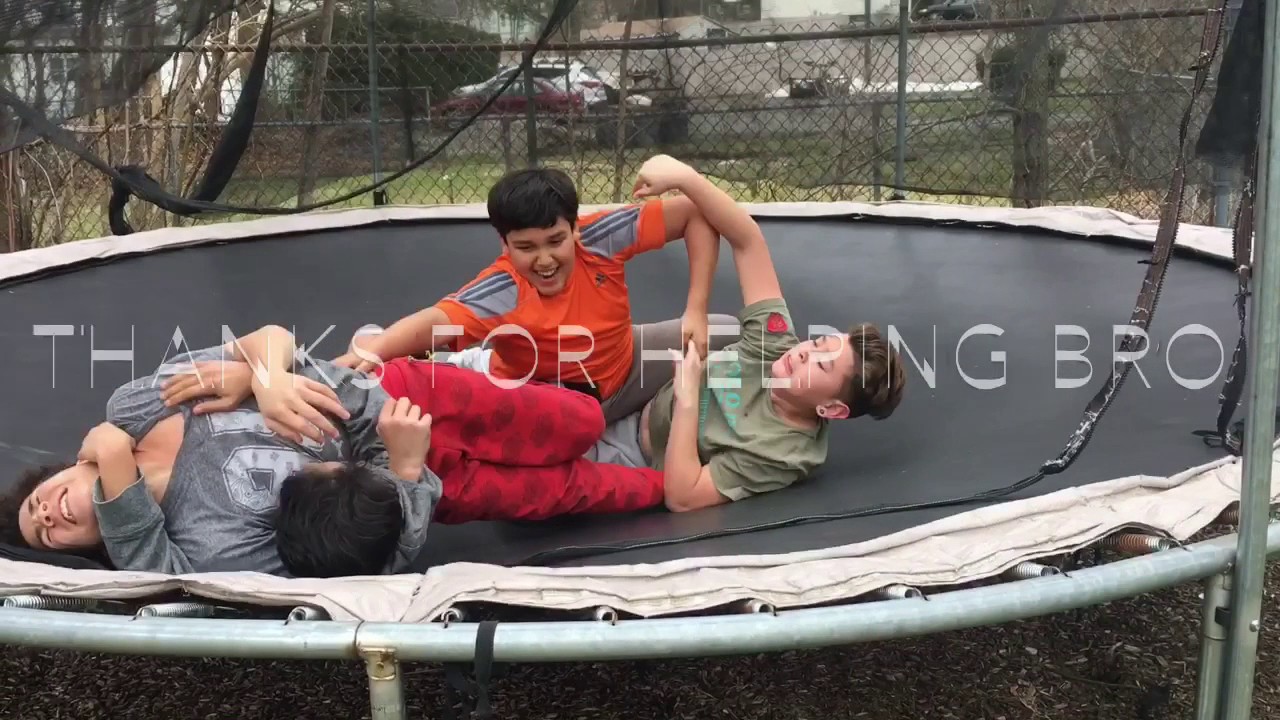 Trampoline fight (GONE WRONG) - YouTube
