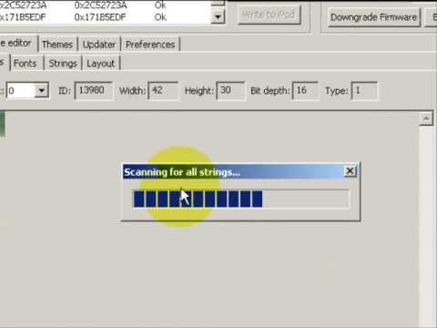 (short) load firmware with themes using ipod wizard - YouTube