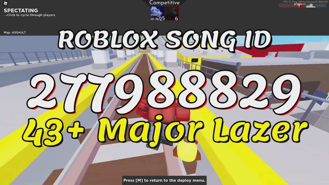 43+ Major Lazer Roblox Song IDs/Codes - YouTube