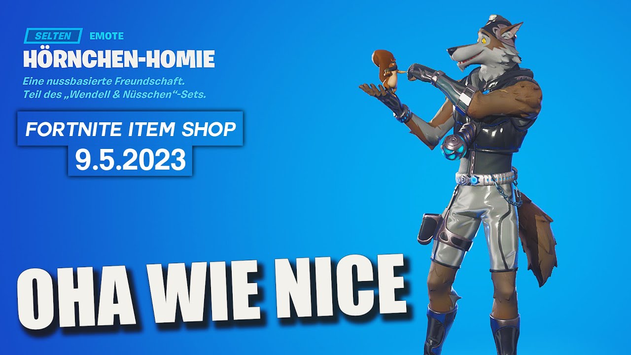 WIE NICE! 🐿️ Neuer Wendell Skin (Fortnite Item Shop 9.5.2023) - YouTube