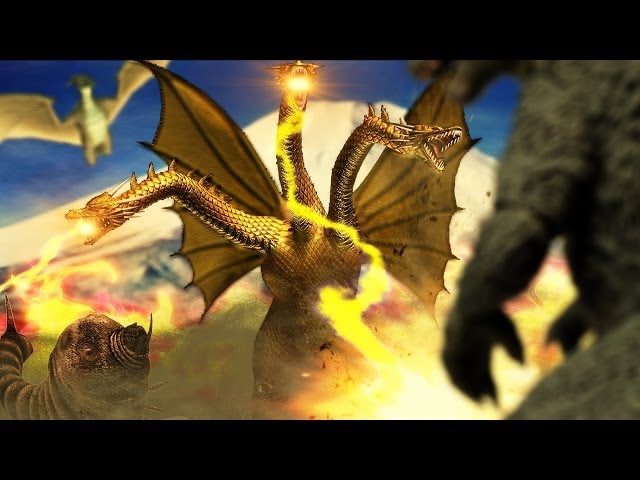 Godzilla Vs Three Headed Dragon