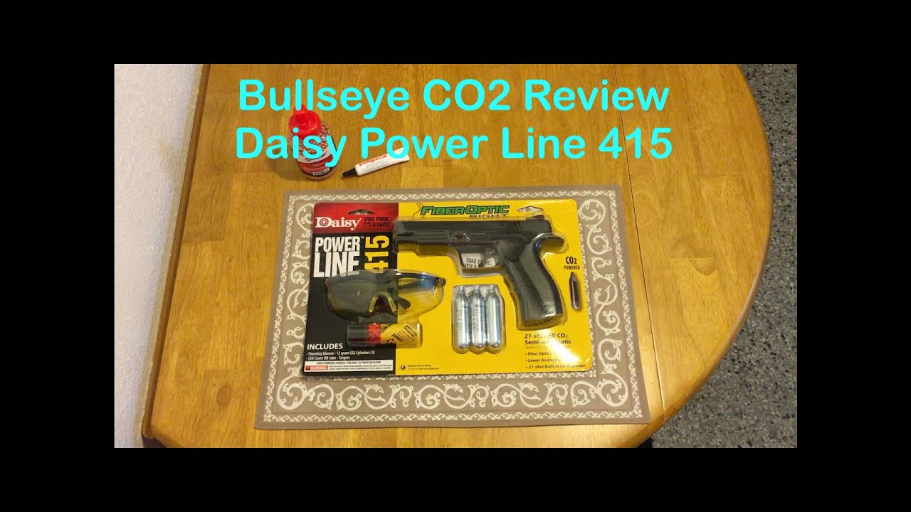 Daisy Powerline 415 CO2 BB pistol semi-automatic (TableTop Review ...