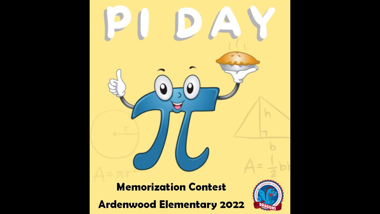 Pi Day Memorization Contest - 2022 Winner at Ardenwood Elementary 622 ...