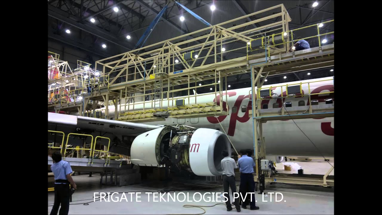 Aircraft Maintenance Docking System Narrow Body With Aircrafts - YouTube