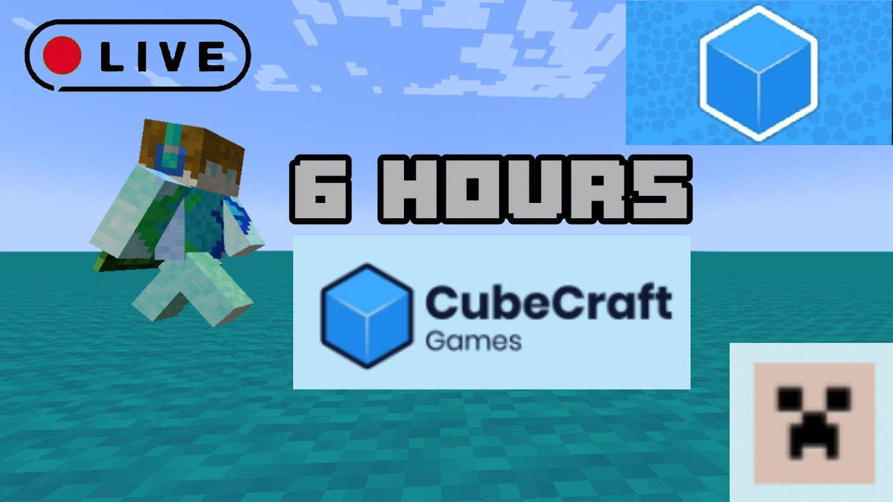 Cubecraft Bedrock Live - 6 Hours Stream!! - YouTube
