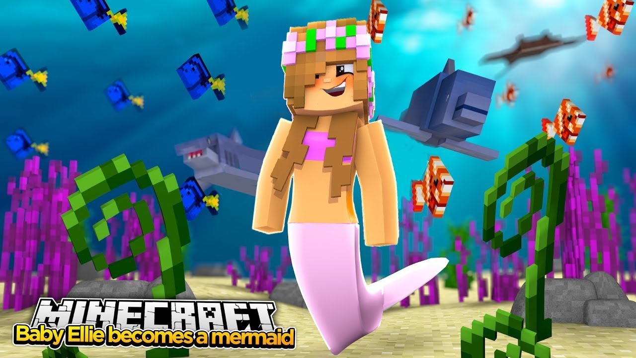 LITTLE KELLY BECOMES A MERMAID!!! - Minecraft Little Club Adventures ...