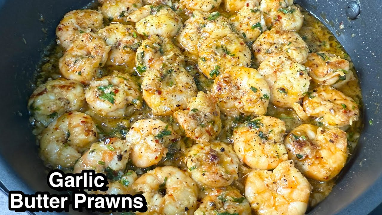 Garlic Butter Prawns - Butter Garlic Prawns Recipe By cooking with ...