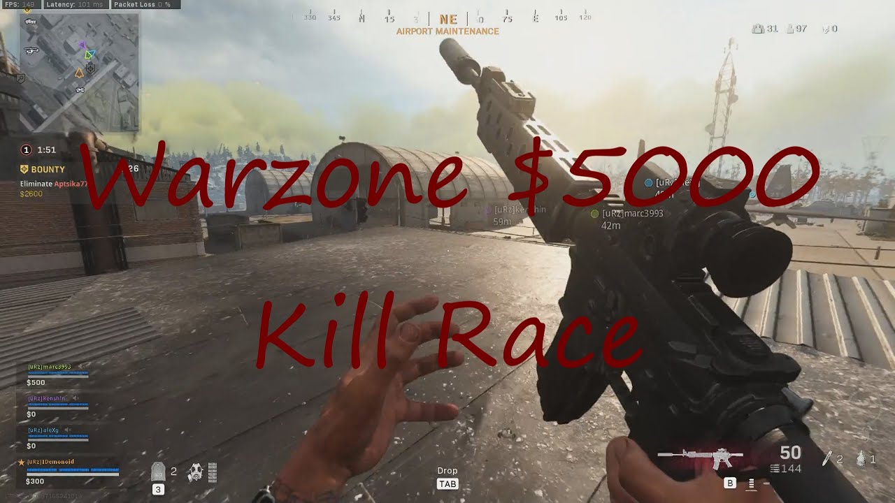 Warzone $5000 Kill Race w/ Itachi, Alex, Soundwxve (Day 2) - YouTube
