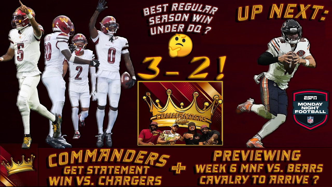 👑Commanders Kings LIVE!👑 | Commanders Get MASSIVE Road W vs. Bolts, BIGGEST For DQ? + MNF vs ...