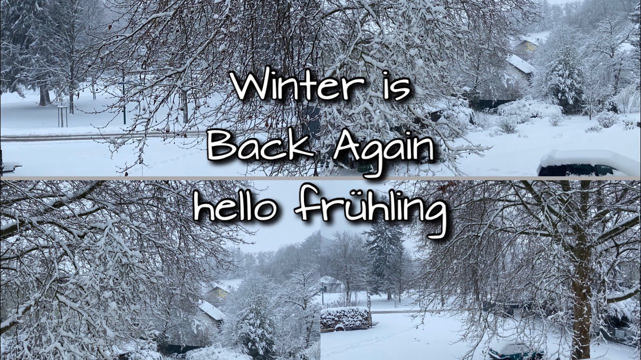I Wake Up Like This Winter is Back Again#snow#winter#frühling - YouTube