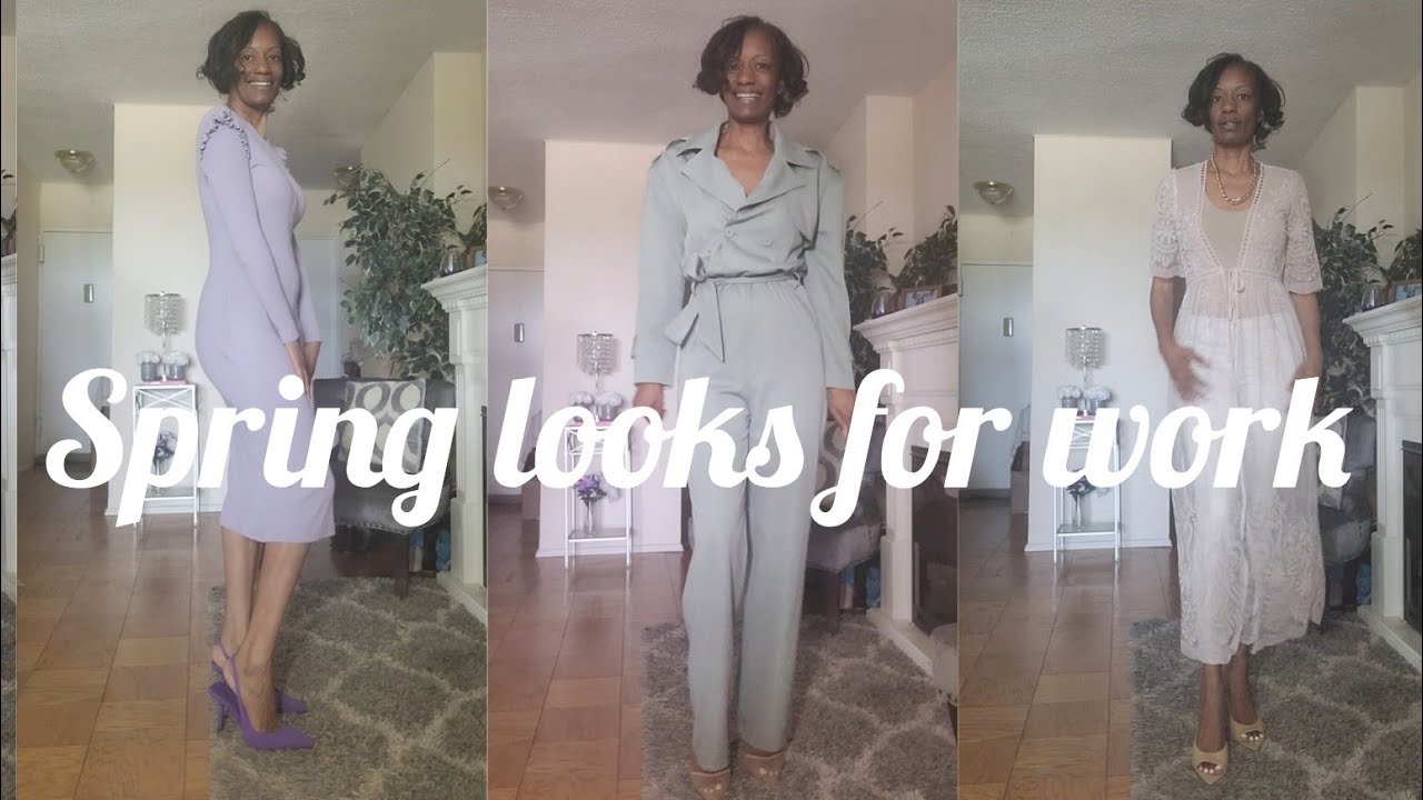 Spring Work Outfit Ideas/ Spring Styling / What I wear to work - YouTube