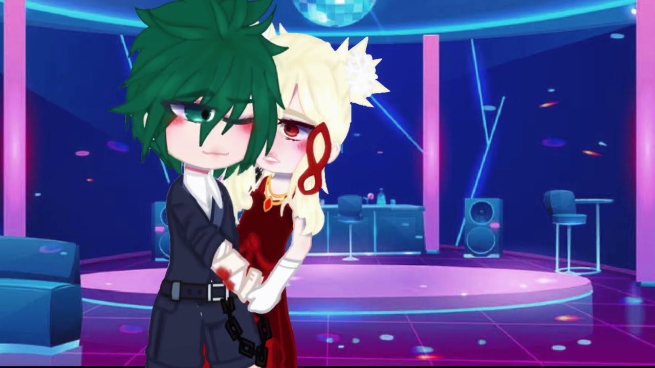 His grabbing her hips💚🧡// Gacha Club BNHA // Deku x fem. Baku - YouTube