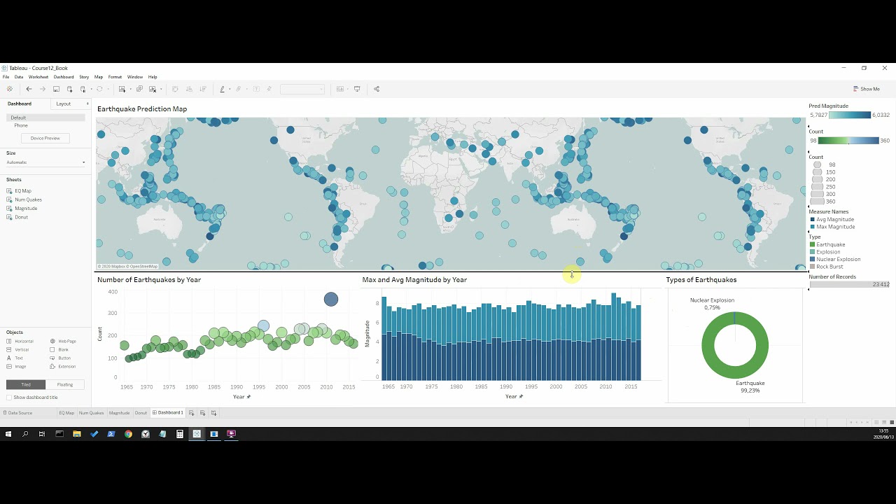 Lesson 26: Creating the Geo Dashboard in Tableau - YouTube
