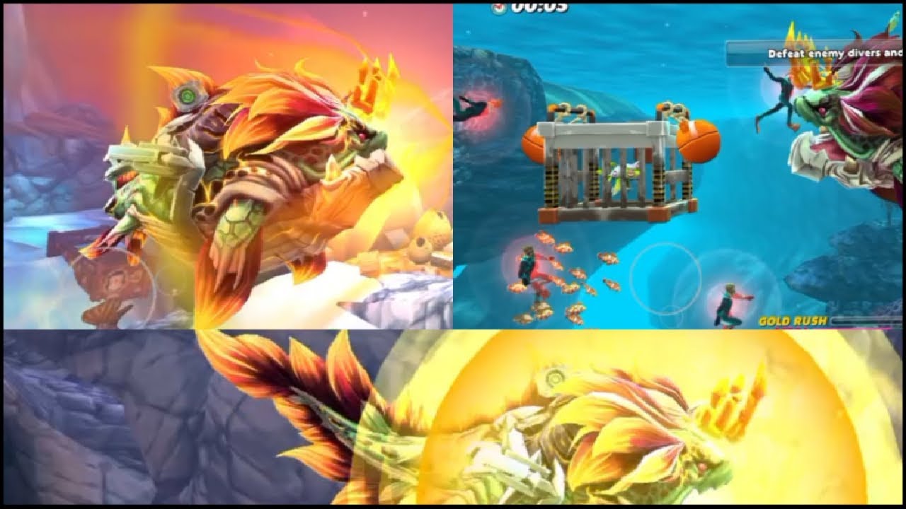 Solar Shark Mighty Matriarch Vs Glutwell Divers BABY SHARK RESCUE ...