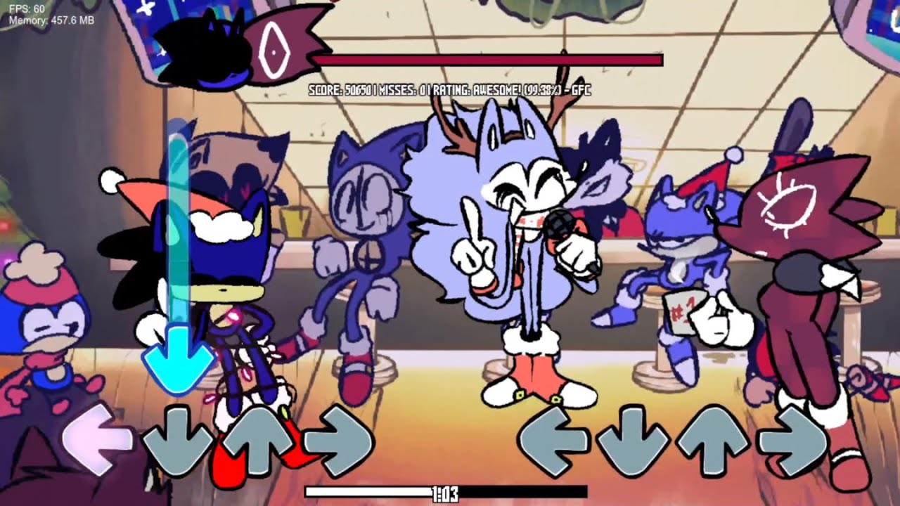 FNF Executable: Mania (CHRISTMAS DEMO!!!) - Deck the Hogs (composed by ...