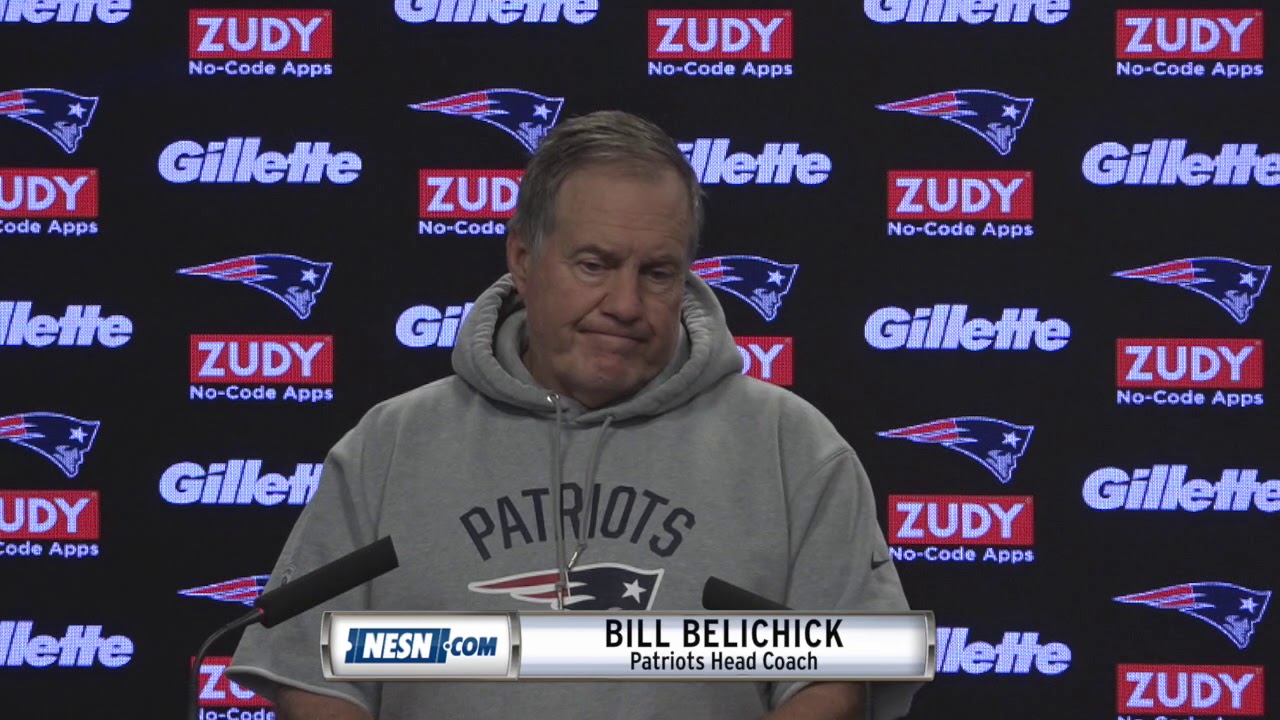 Belichick looks ahead to taking on the Jets Sunday afternoon - YouTube