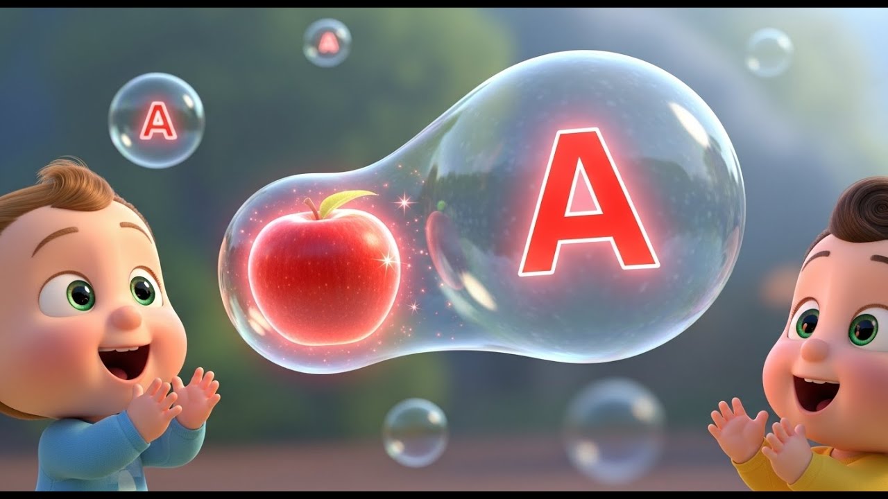 Alphabet Bubbles and the Singing Stars 🌟🫧🎵 Sing Along Nursery Rhyme for ...