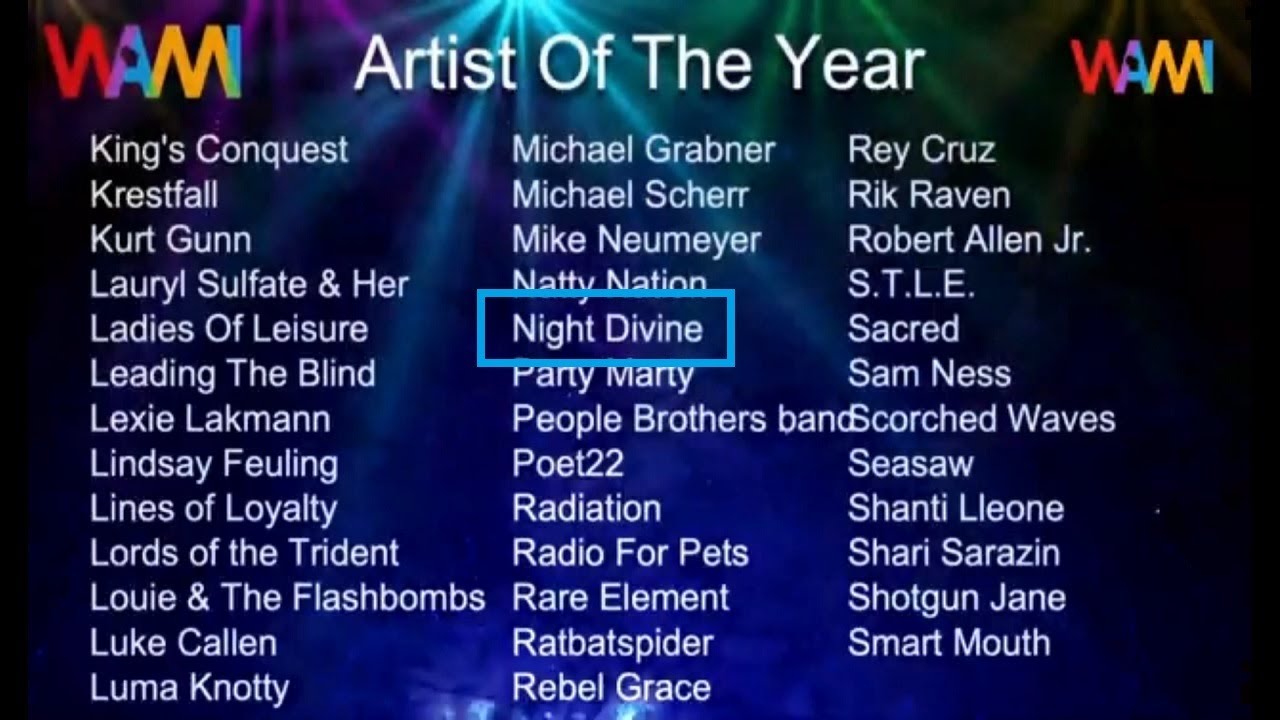 2023 WAMI Awards Announcement for Artist of the Year - Wisconsin Area ...