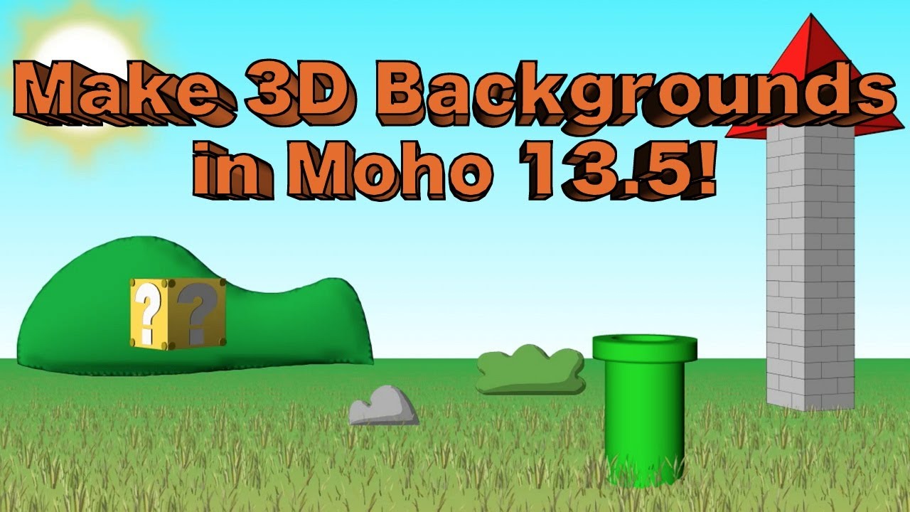 How to build a 3D Background in Moho 13.5: Tutorial - YouTube
