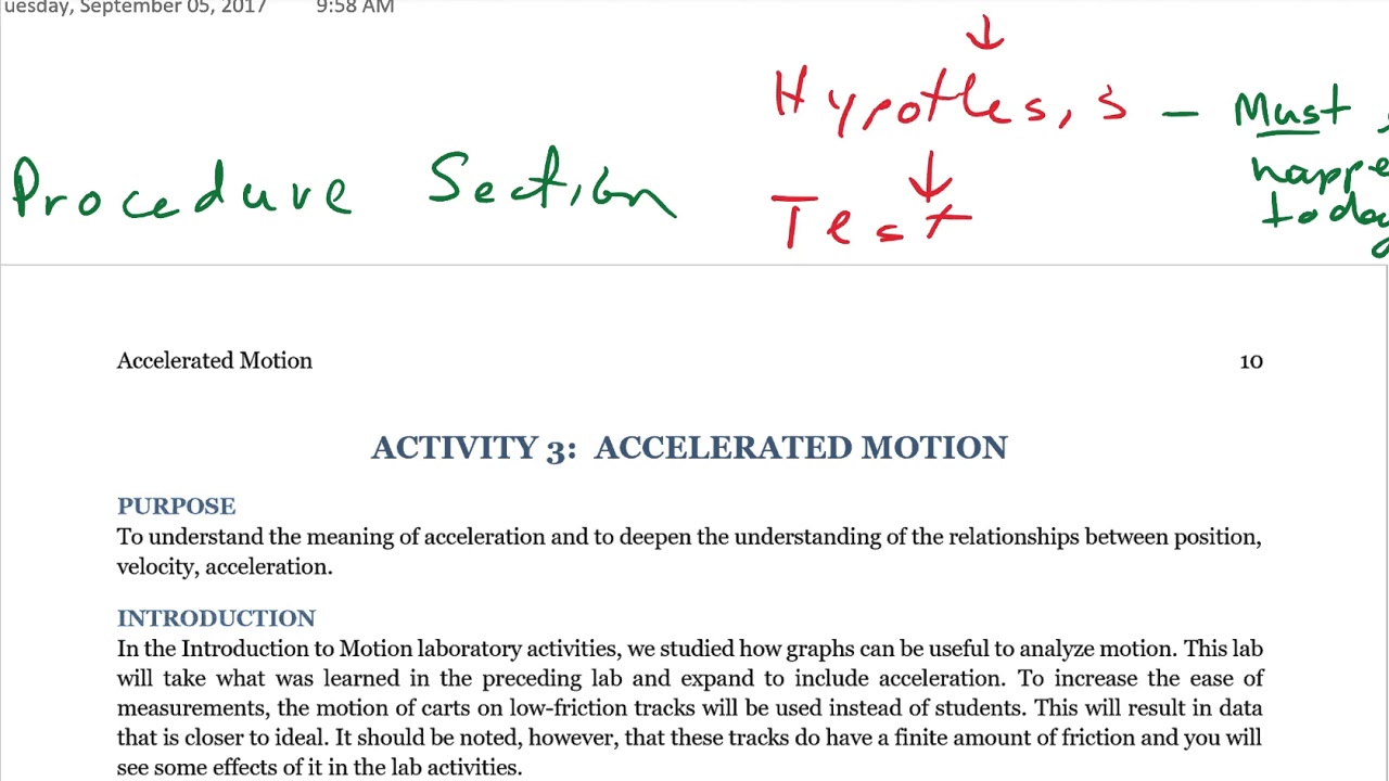 PHYS 151/251 Laboratory 03: Accelerated Motion - YouTube