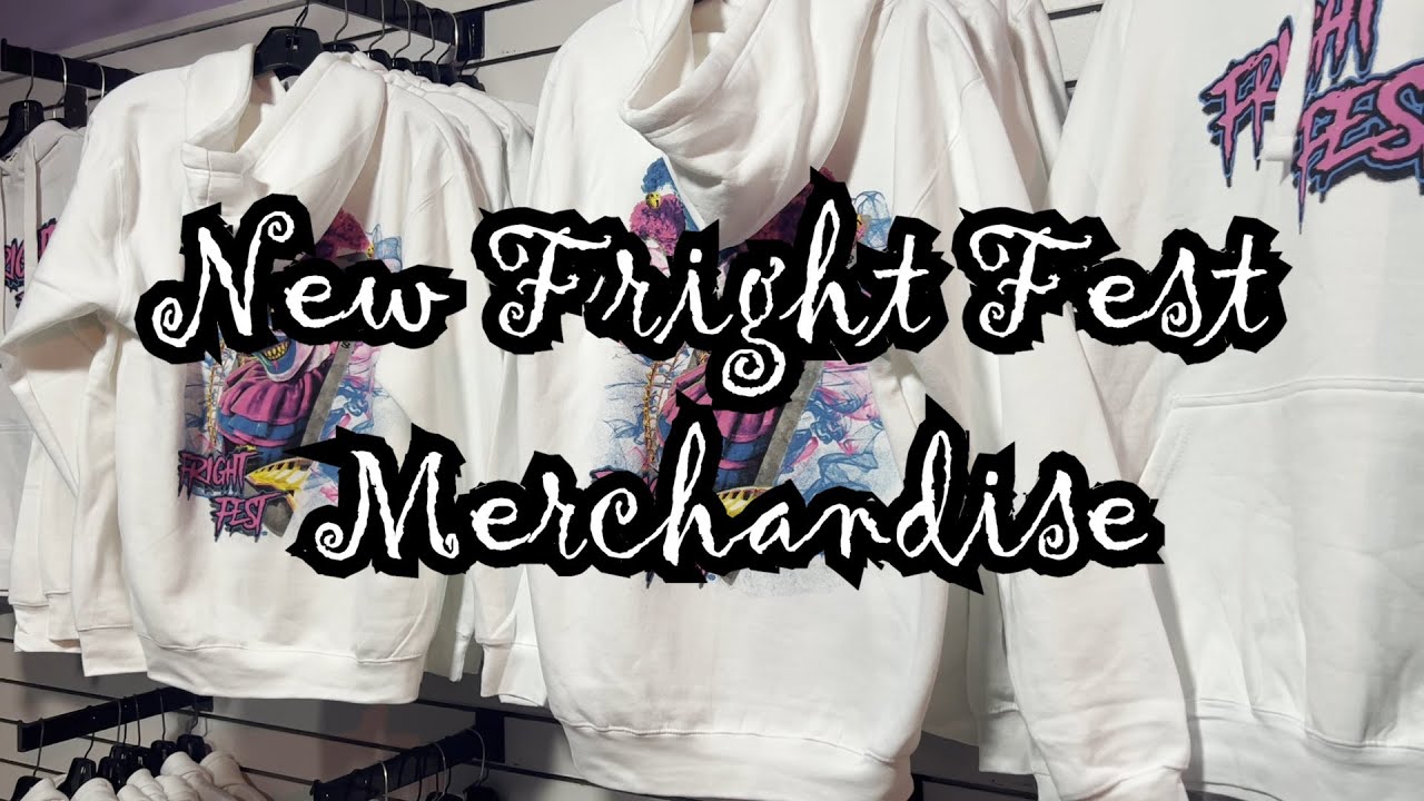 New Fright Fest Merchandise For Upcoming 2023 Fright Fest - YouTube