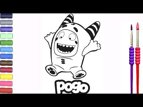 Easy drawing oddbods for kids| How to draw oddbods for kids| Drawing ...