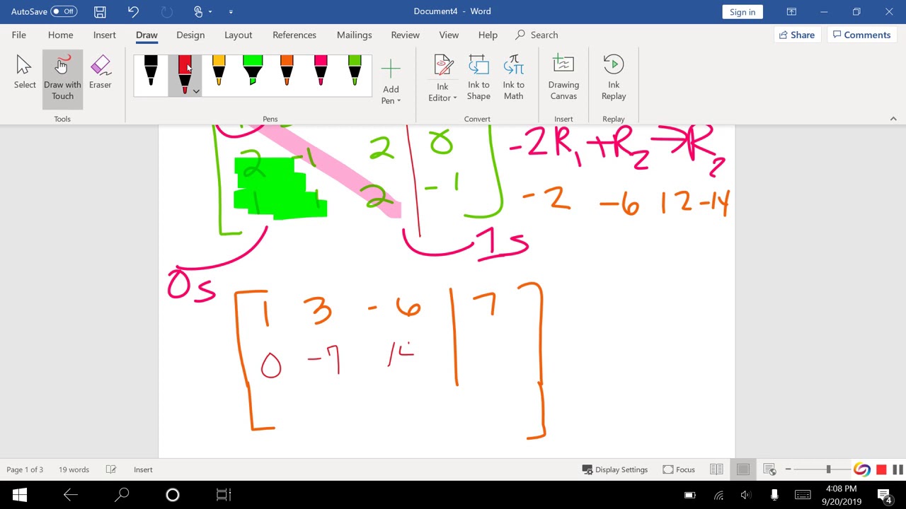 6.1 - Matrix by Hand [Math 151] - YouTube