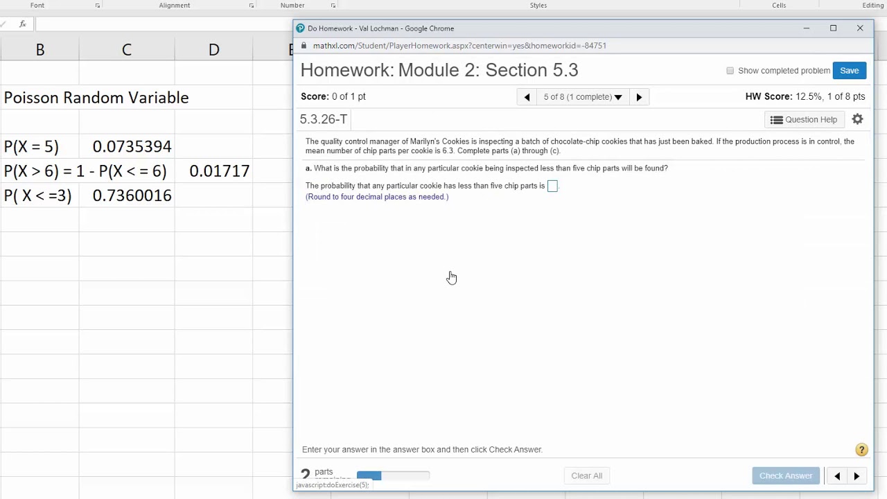 Poisson RV with Excel - YouTube