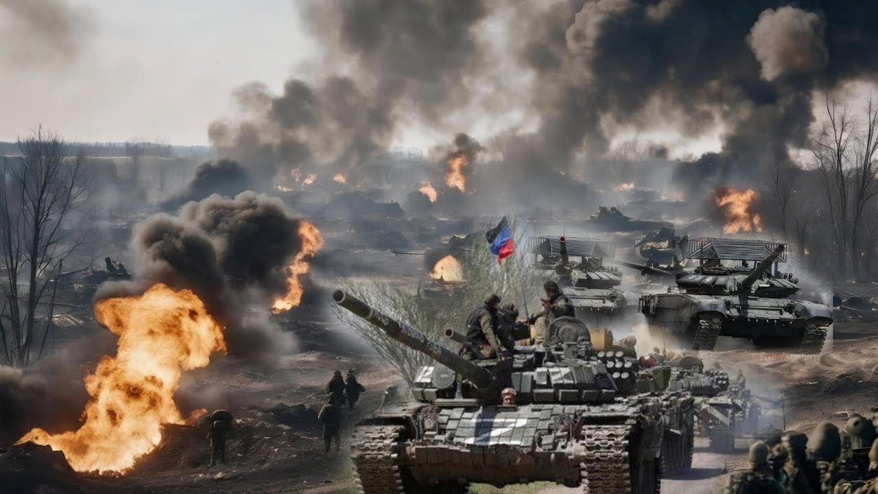 13 Minutes Ago! Russian tank attacks Ukrainian leopard tank convoy and ...