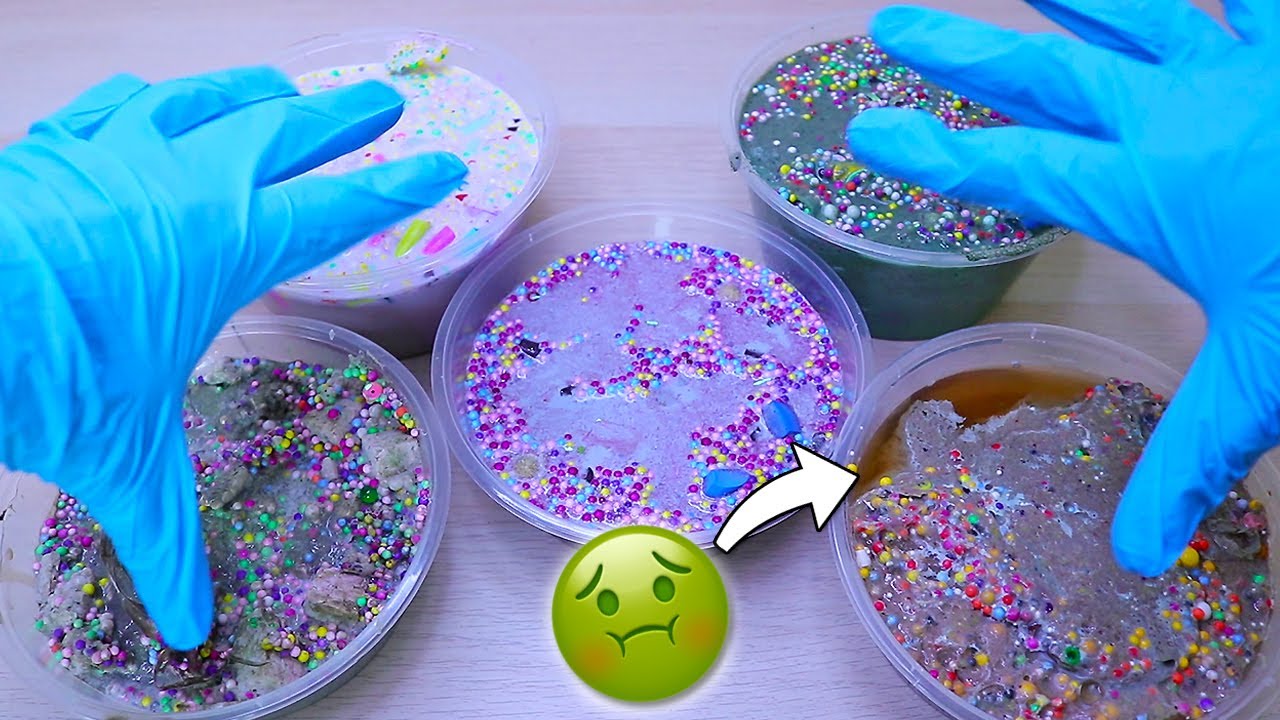 Mixing Old Gross Slime Smoothie! 😷 - YouTube