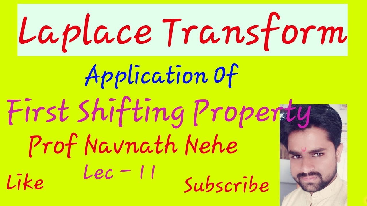 Application of first shifting property | formulas | linear ...