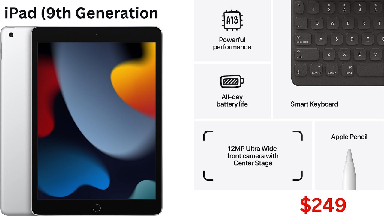 Apple iPad (9th Generation) with A13 Bionic chip Unboxing - YouTube