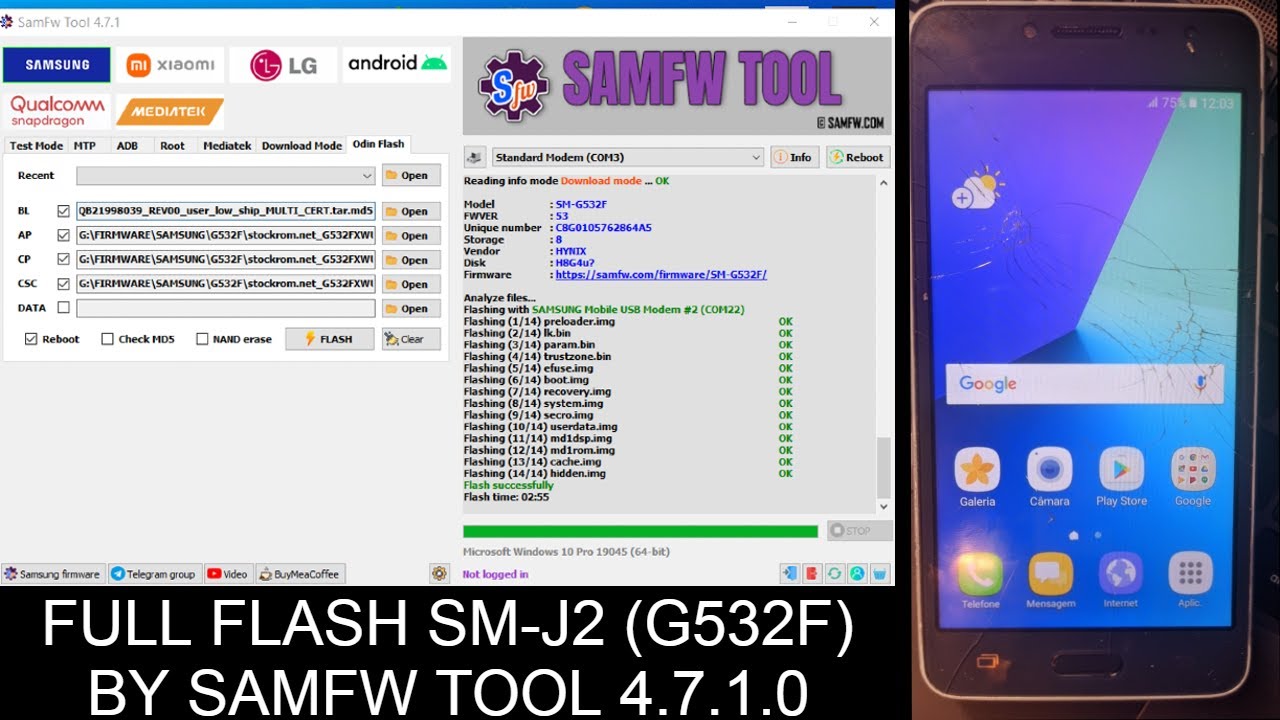 Samsung J2 Grand Prime Plus SM-G532F 4 File Firmware _ full flash file ...