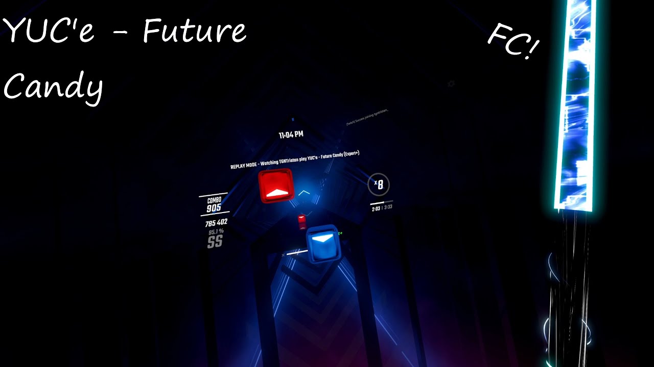 Beat Saber | YUC'e - Future Candy [Expert+] | 95.1% FC - YouTube