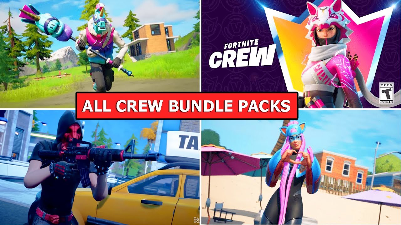 All Fortnite Crew Bundle Trailers! (December 2020 - May 2021) - YouTube