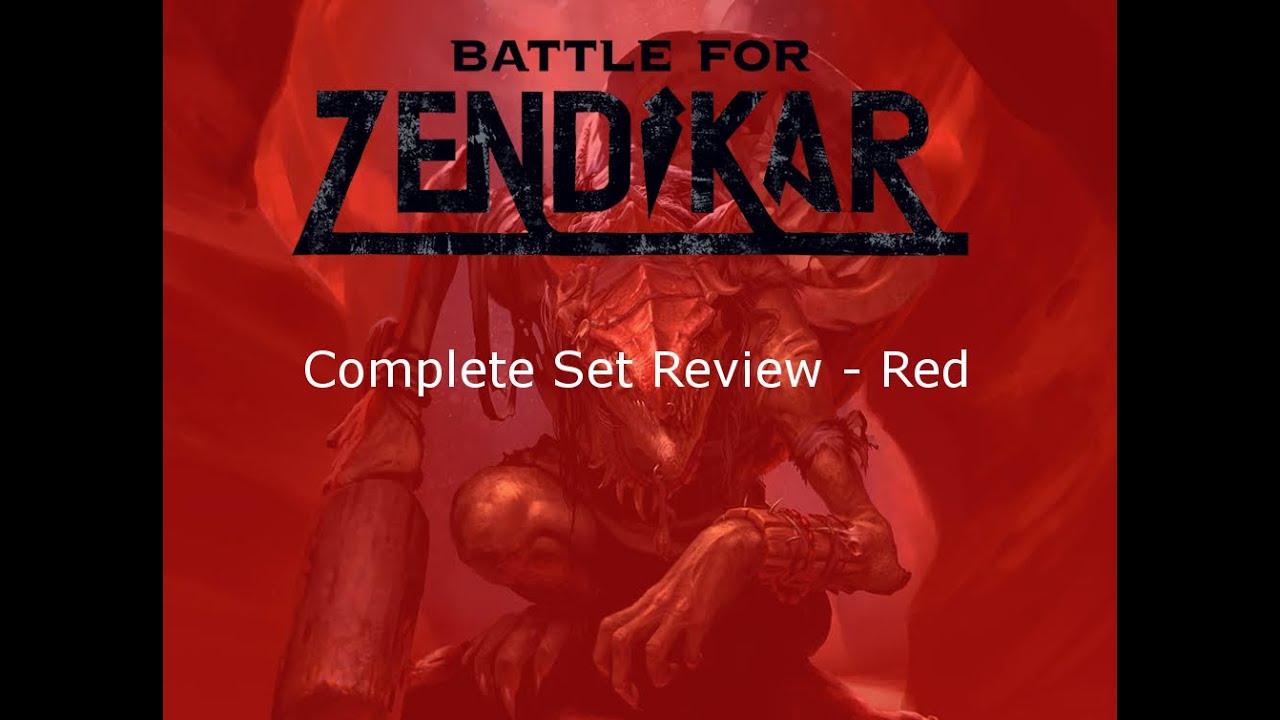 Battle for Zendikar Complete Set Review - Red - YouTube