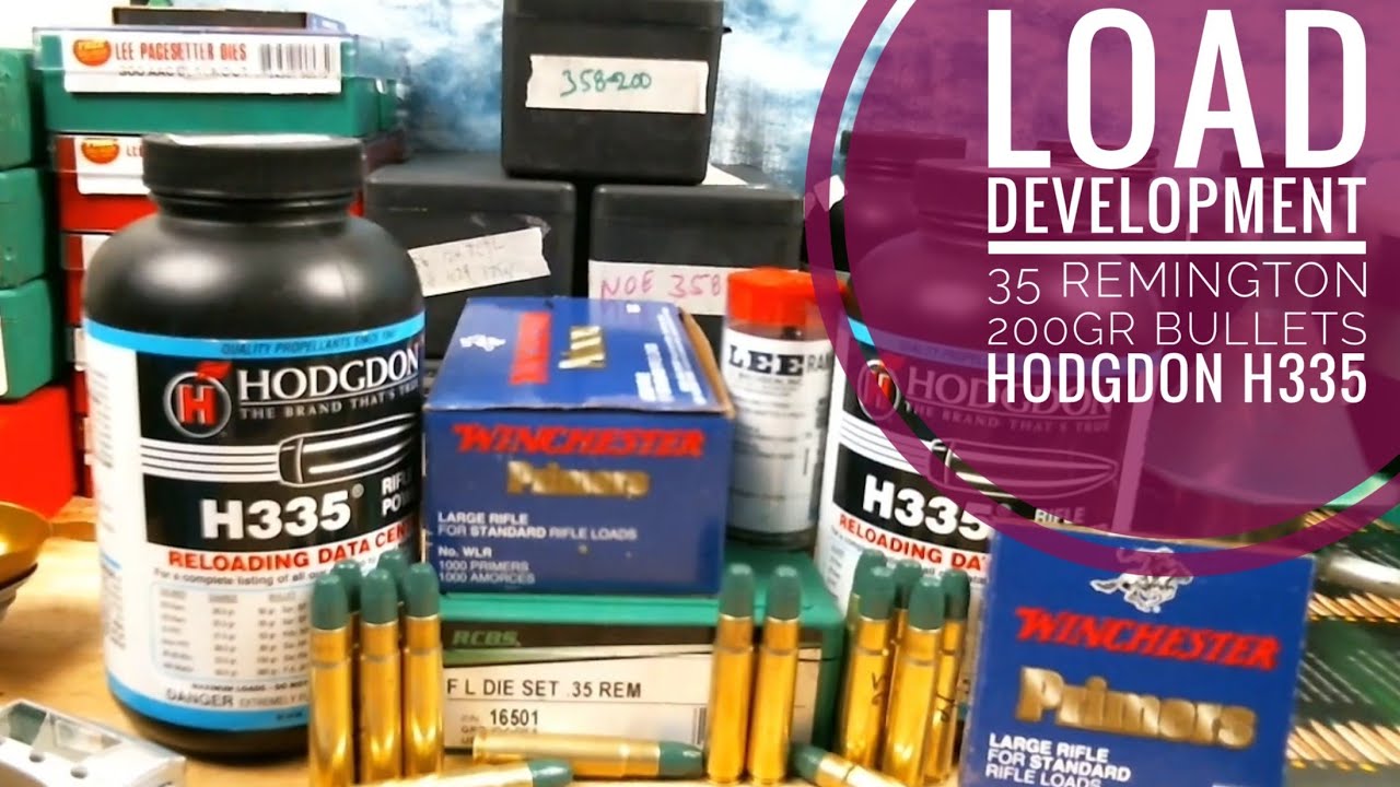 Load Development - 35 Remington With Hodgdon H335 Using Winchester ...