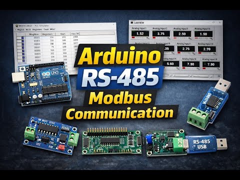 Arduino RS-485 Modbus Communication | Multi-Channel ADC via 74HC4067 to ...