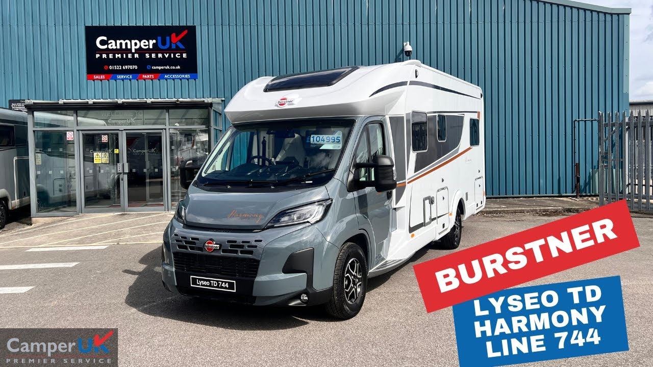NEW Burstner LYSEO TD HARMONY LINE 744 - For Sale at Camper UK - YouTube