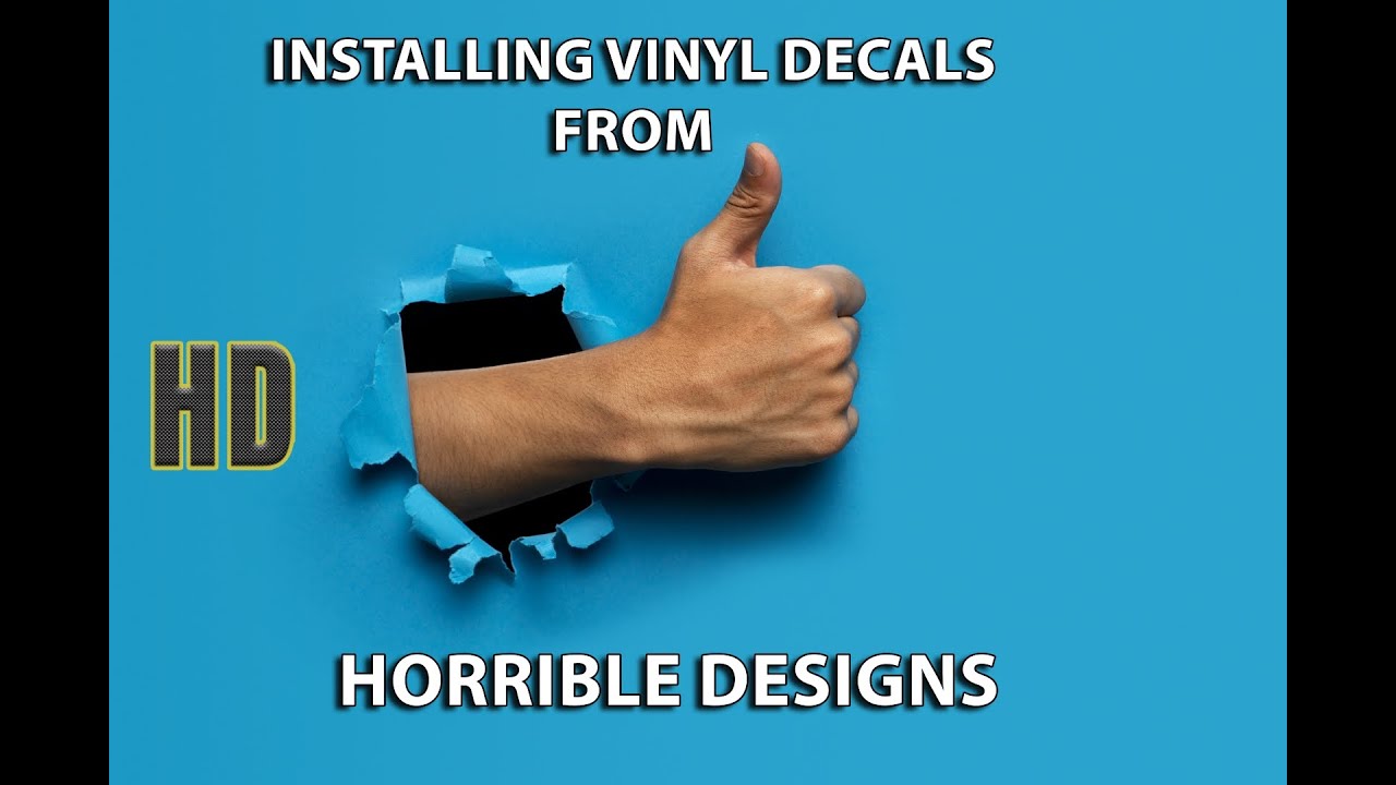 How to install window vinyl from Horrible Designs - YouTube