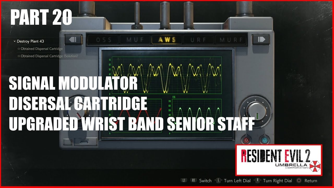 Resident Evil 2 SIGNAL MODULATOR DISPERSAL CARTRIDGE UPGRADED WRIST ...