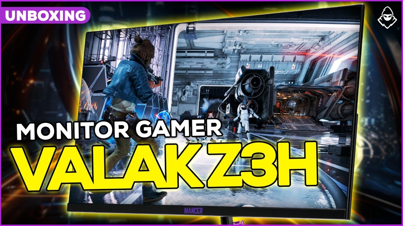 UNBOXING MONITOR GAMER MANCER VALAK Z3H, 24 POL, IPS, 2K, 1MS, 180HZ ...
