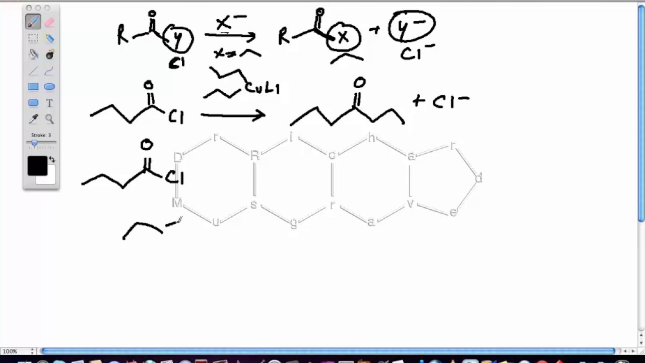 Organocopper Lithium Reactions of Acid Chlorides - YouTube