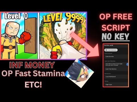 [OP🥊] One Punch Training Script - OP fast stamina, INF money, Auto ...