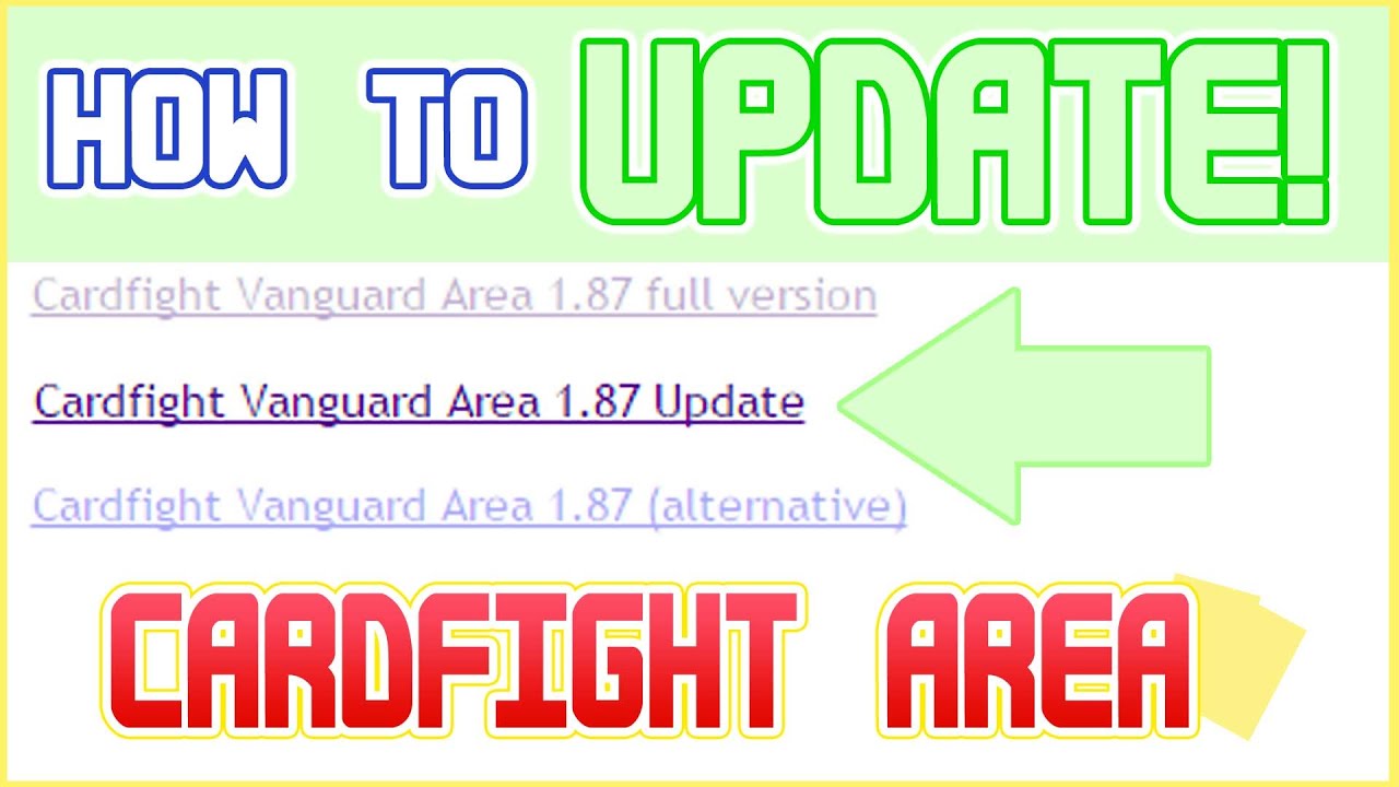 How to Update Cardfight Area (Windows) - YouTube