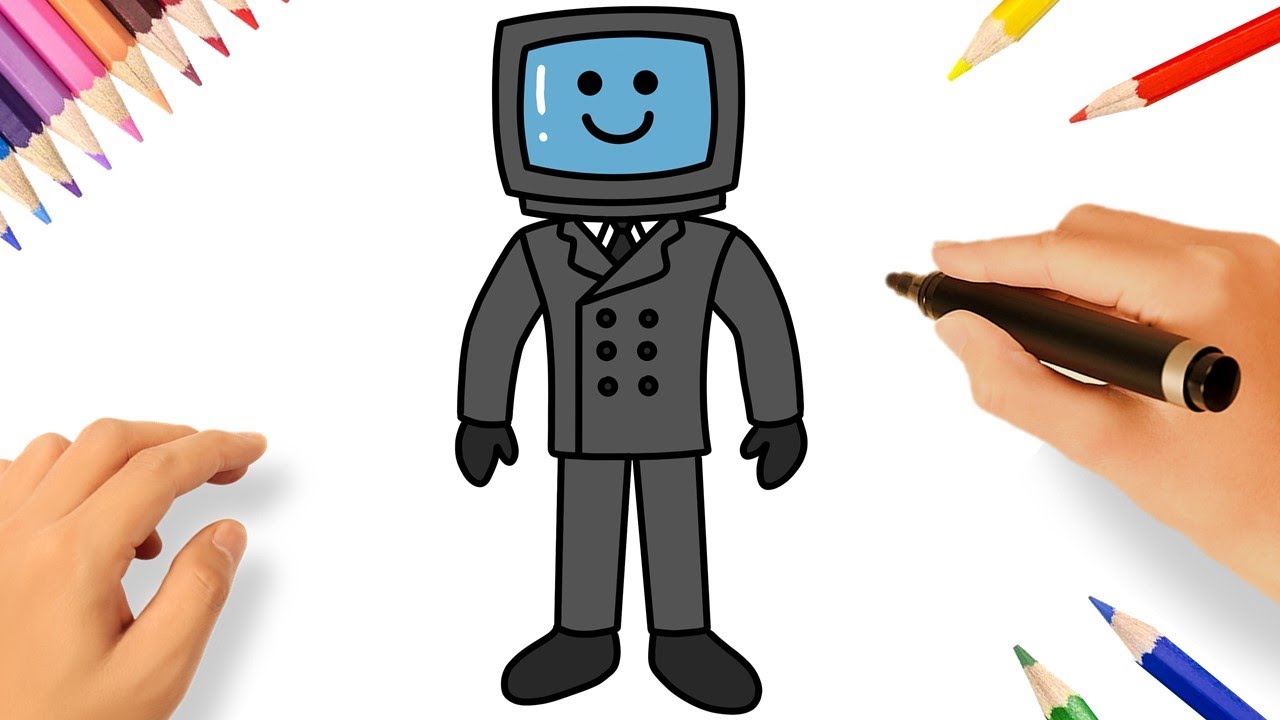 HOW TO DRAW TV MAN EASY 📺 | SKIBIDI TOILET - YouTube